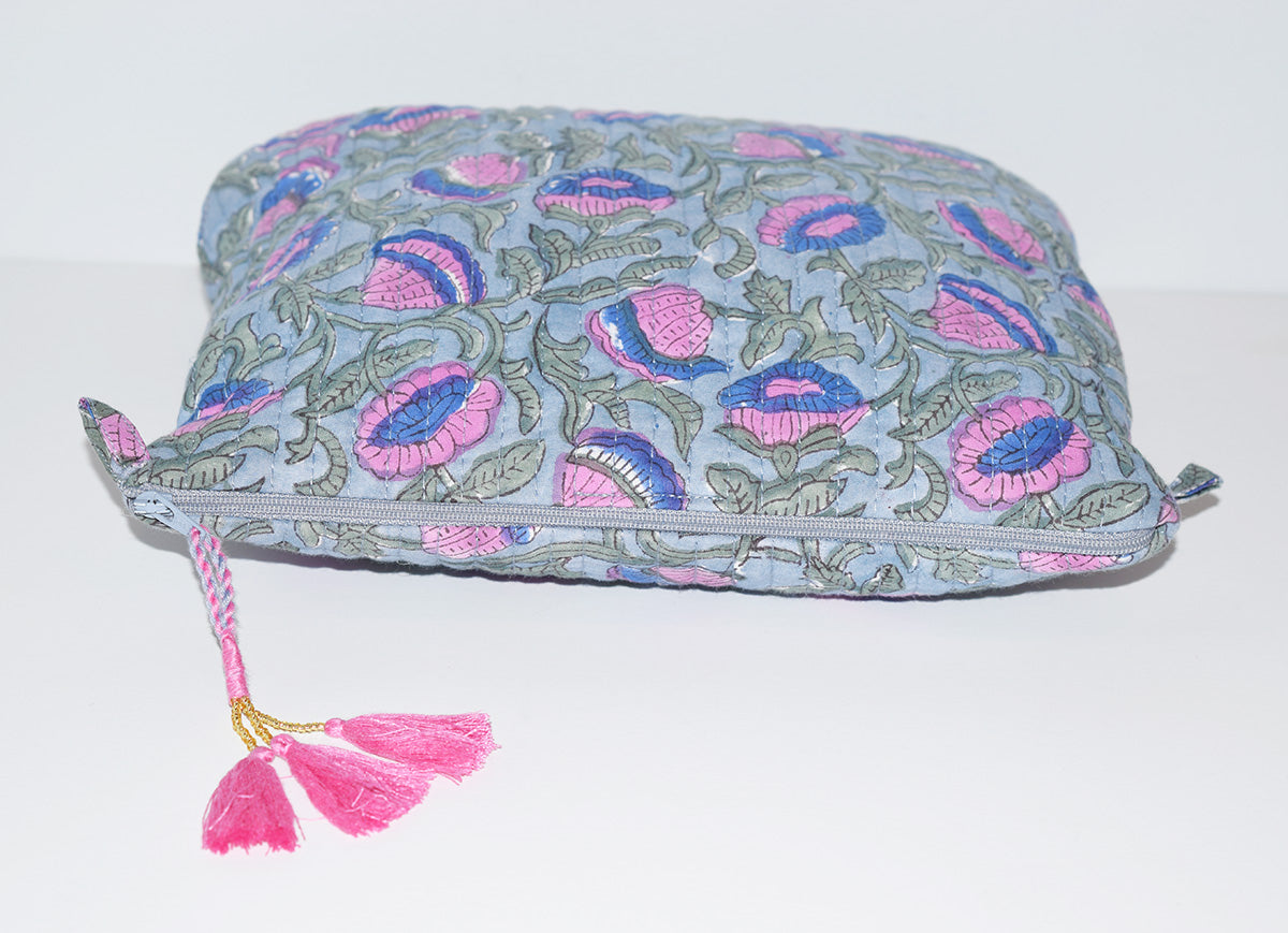 Amisha Design | Block Printed Toiletry Bags, Cosmetic and Makeup Bags ...