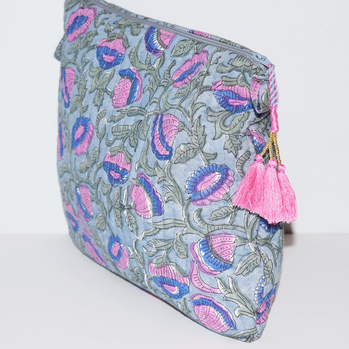 Amisha Design | Block Printed Toiletry Bags, Cosmetic and Makeup Bags ...